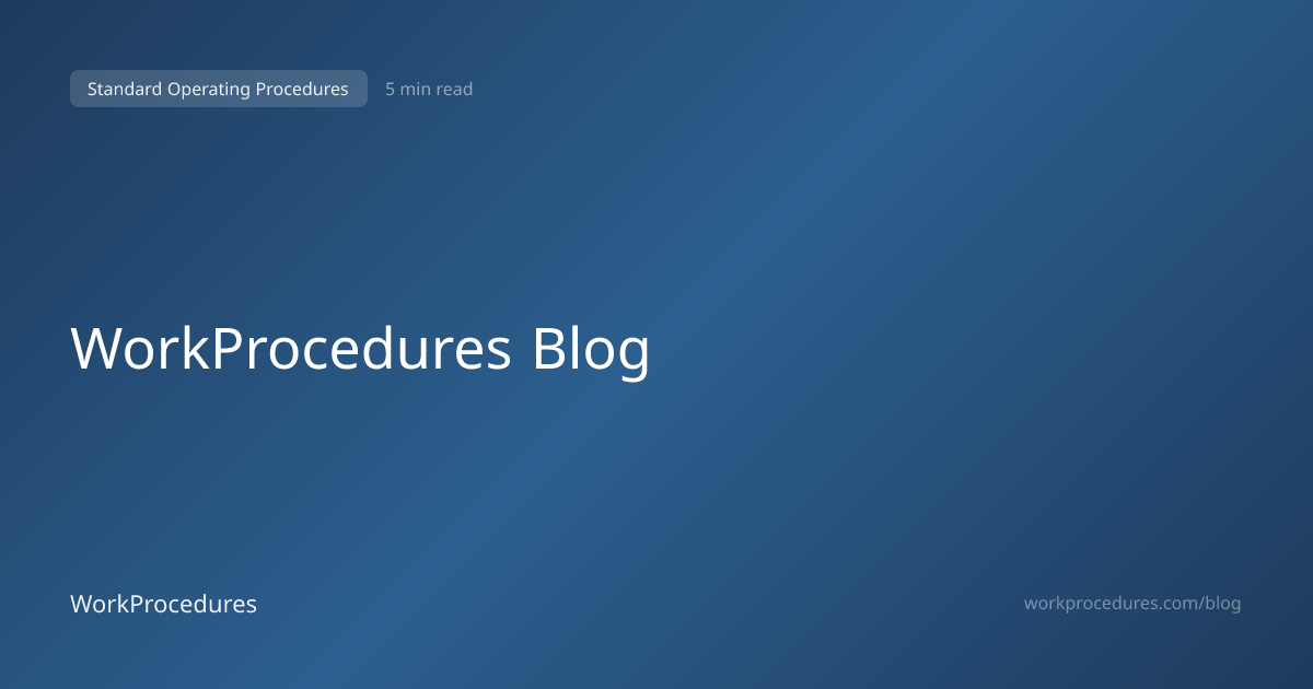 Animal Shelter & Rescue SOPs Guide | WorkProcedures